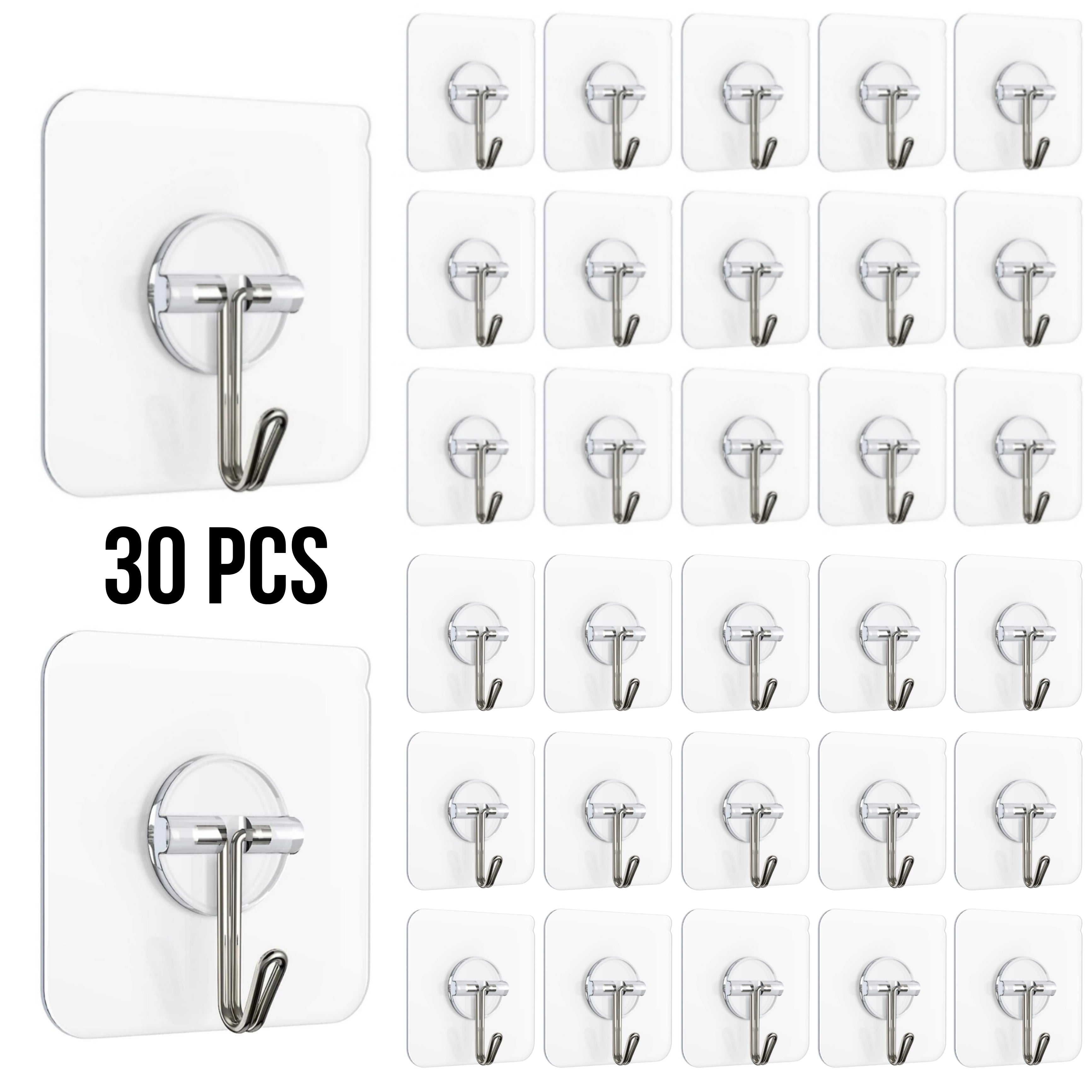 Self Adhesive Wall Hanging Hooks - Easy Installation, No Damage ...